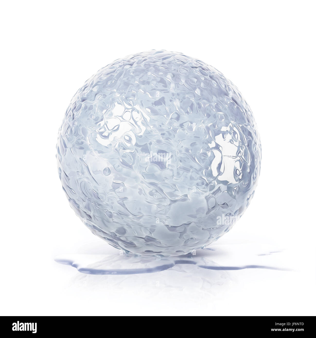 ice ball 3D illustration Stock Photo - Alamy