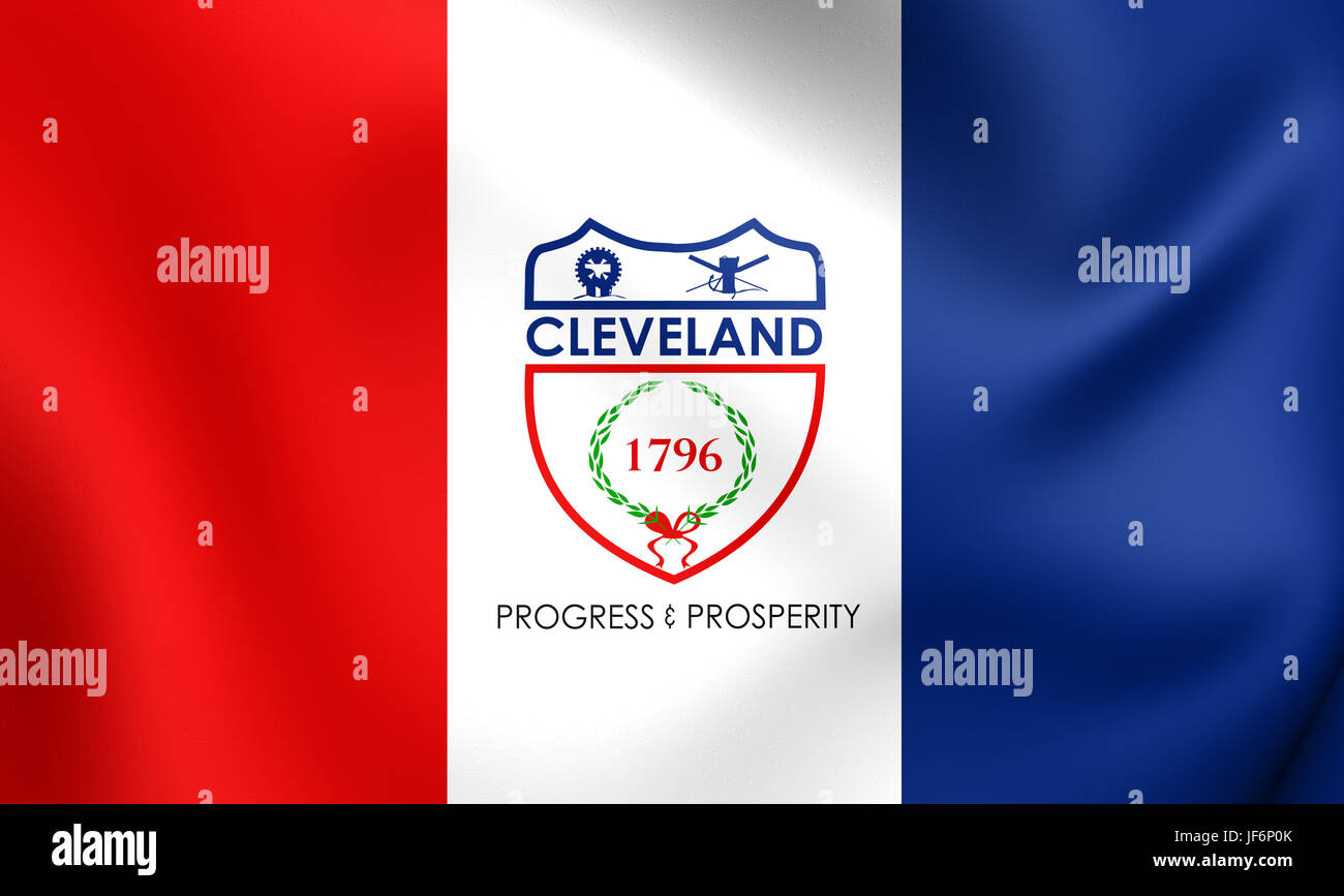 Flag of Cleveland, USA Stock Photo - Alamy