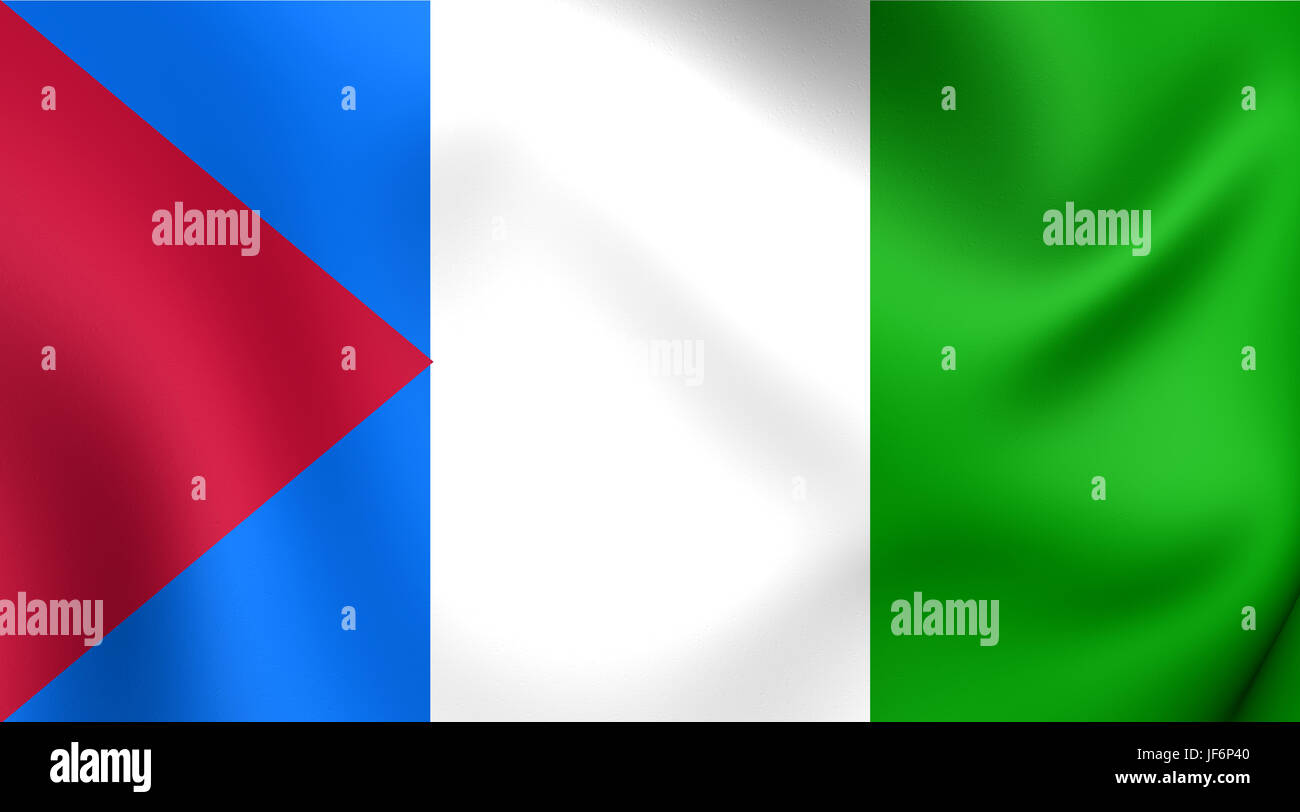 3D Flag of the Condorcanqui Province, Peru Stock Photo - Alamy