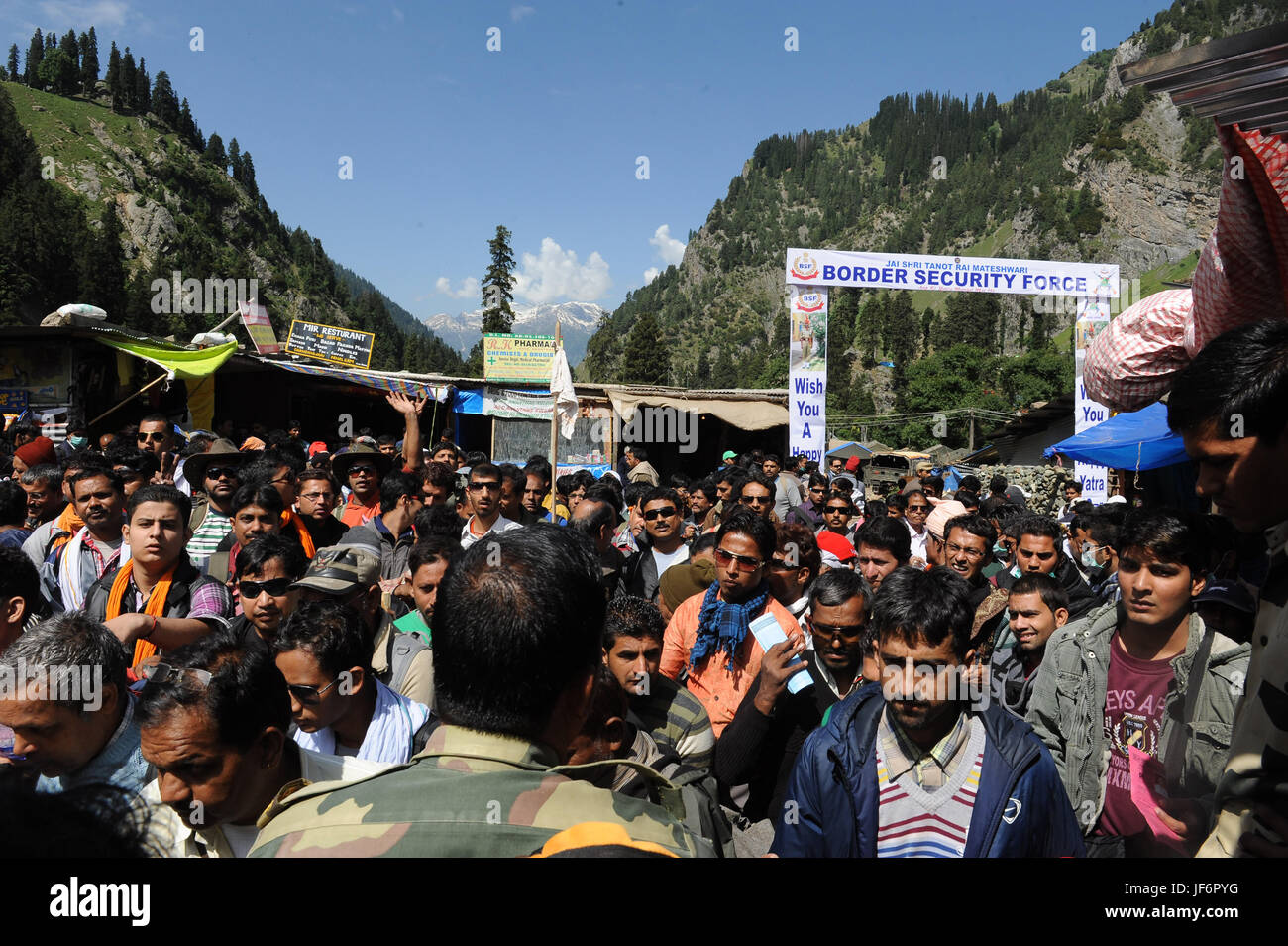Pilgrim, amarnath yatra, jammu Kashmir, India, asia Stock Photo - Alamy
