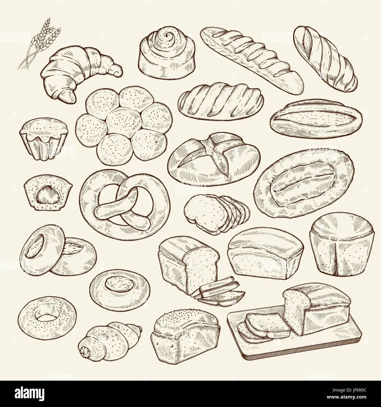 Bread Drawing Art