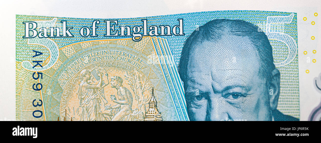 Five Pound Note - Reverse Side Stock Photo - Alamy