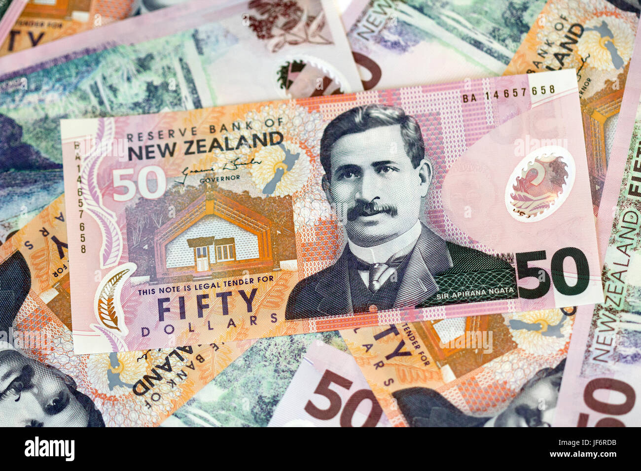 New Zealand Currency Stock Photo - Alamy