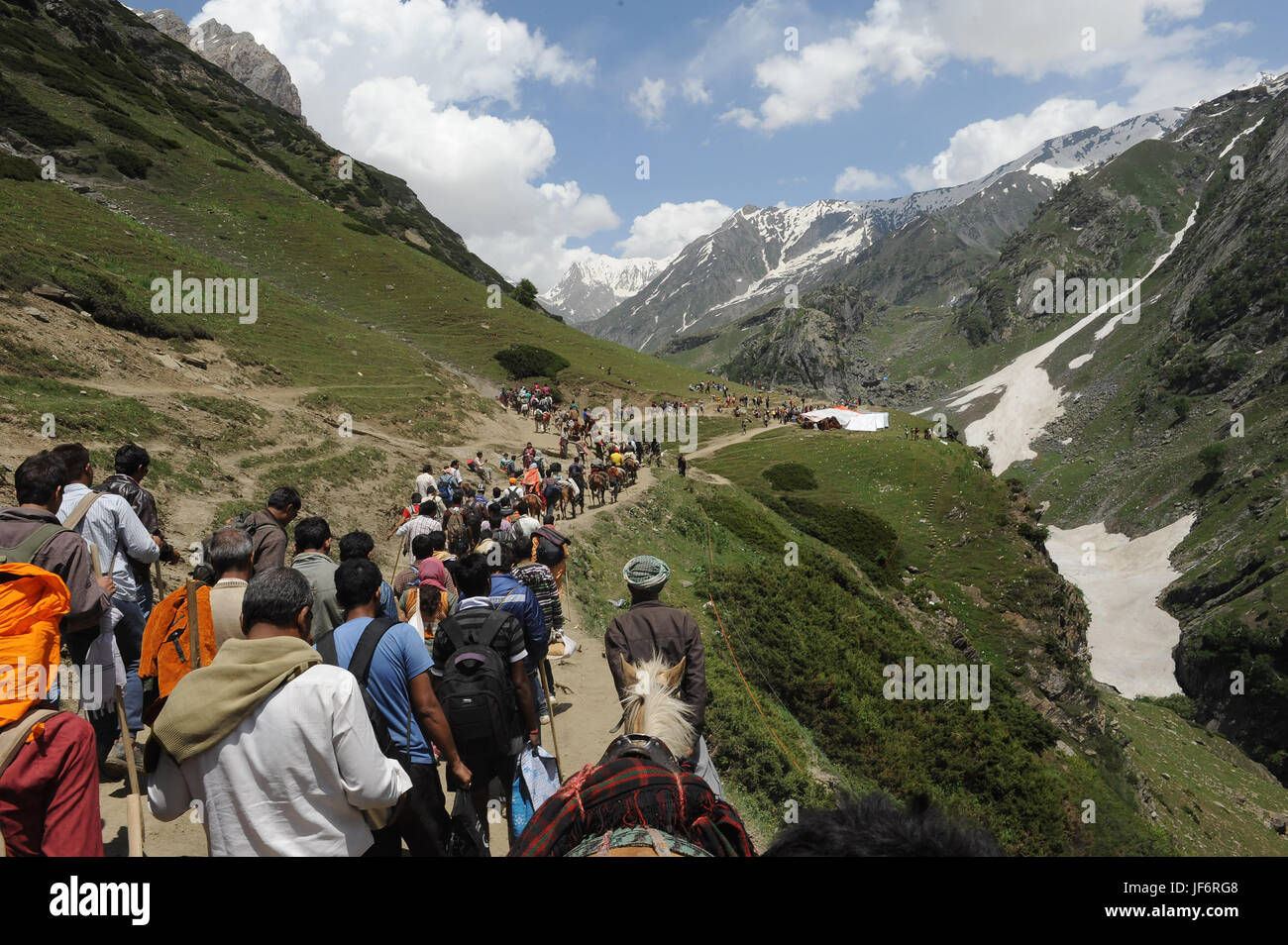 Pilgrim, amarnath yatra, jammu Kashmir, india, asia Stock Photo - Alamy