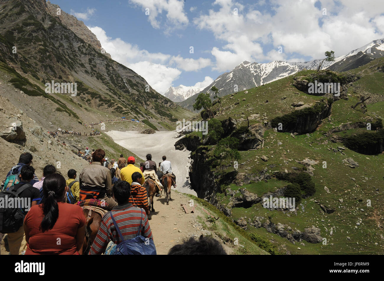 Pilgrim, amarnath yatra, jammu Kashmir, india, asia Stock Photo - Alamy