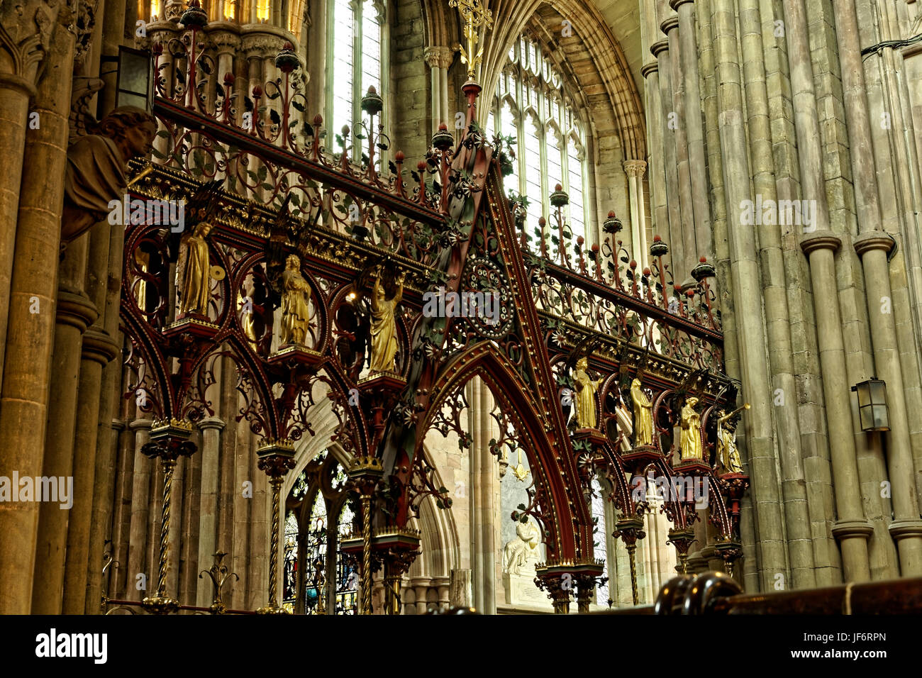 Lichfield Cathedral, dedicated to St Chad and Saint Mary, is in ...