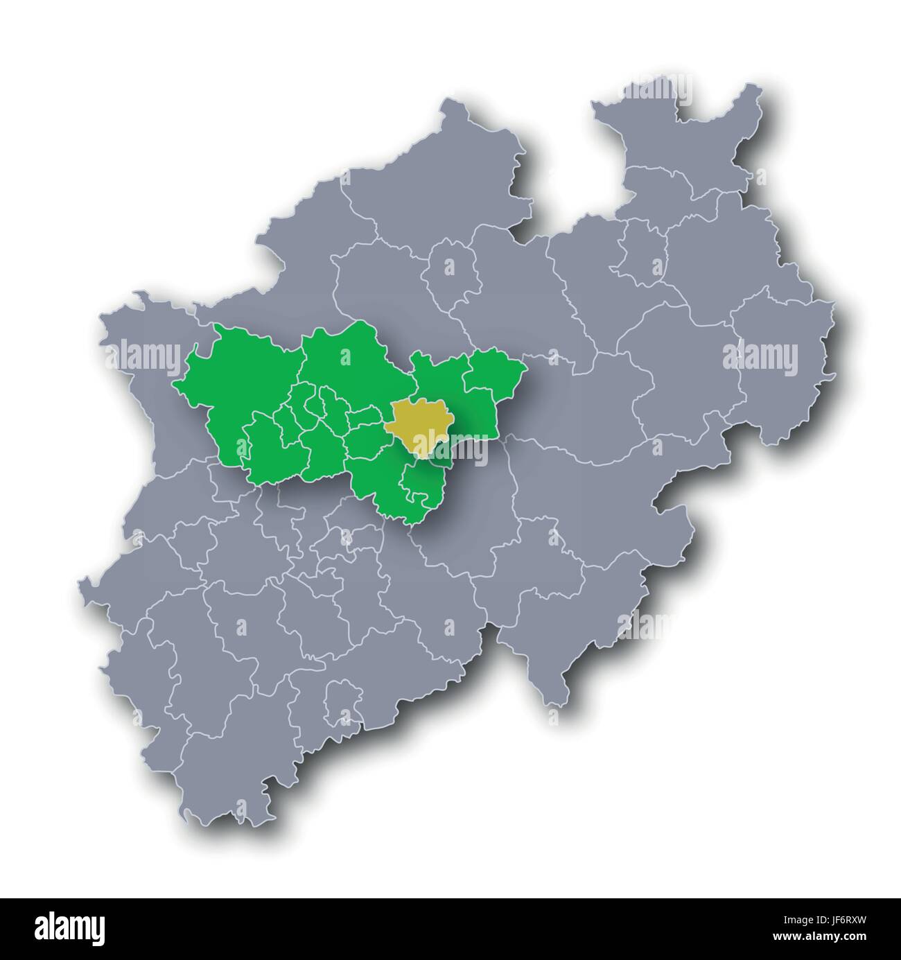 Ruhr area map hi-res stock photography and images - Alamy