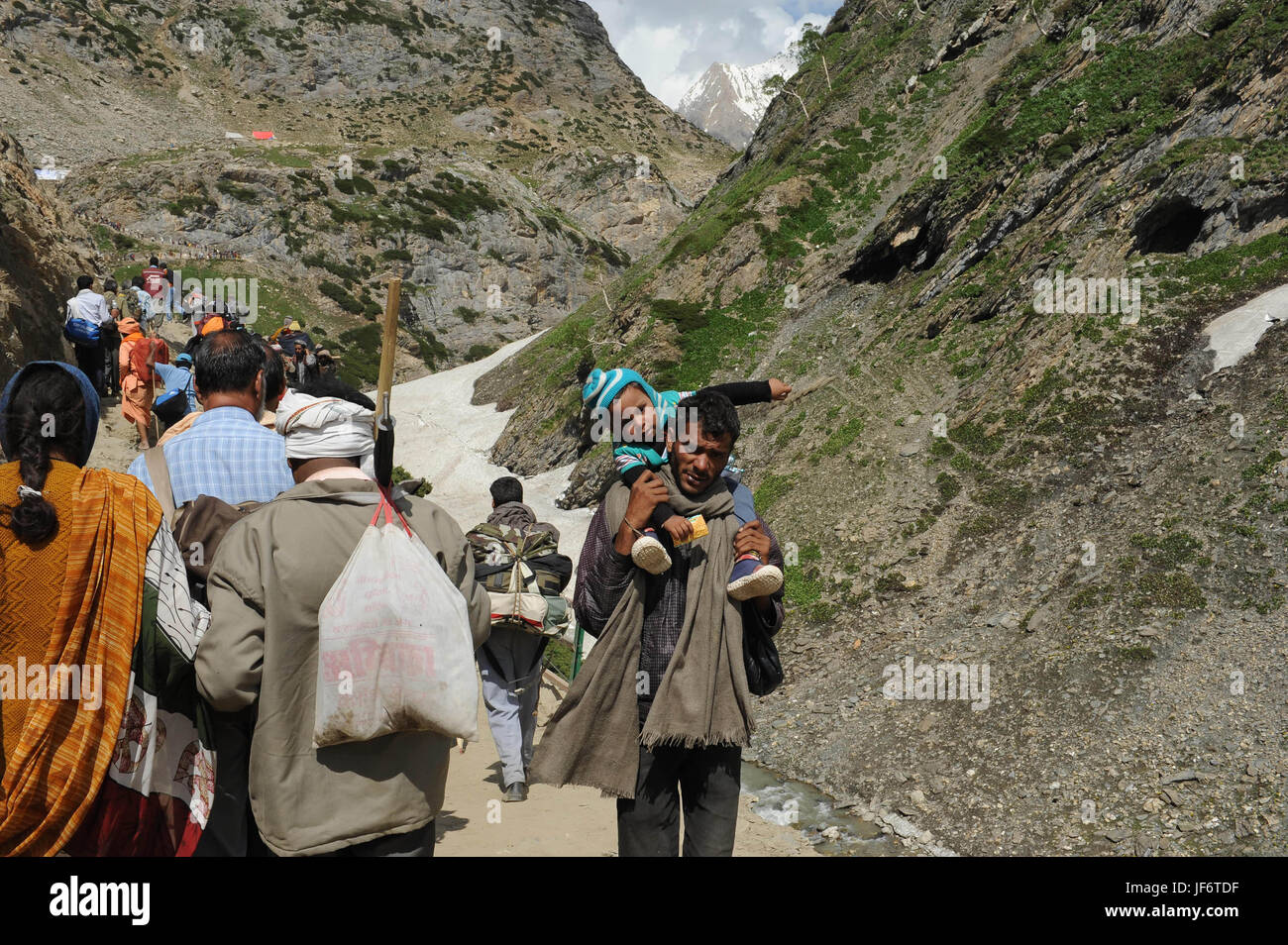 Pilgrim, amarnath yatra, jammu Kashmir, india, asia Stock Photo - Alamy