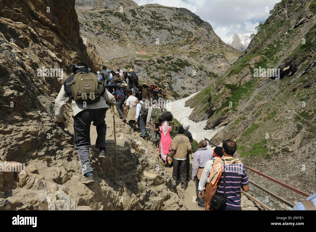 Pilgrim, amarnath yatra, jammu Kashmir, india, asia Stock Photo - Alamy