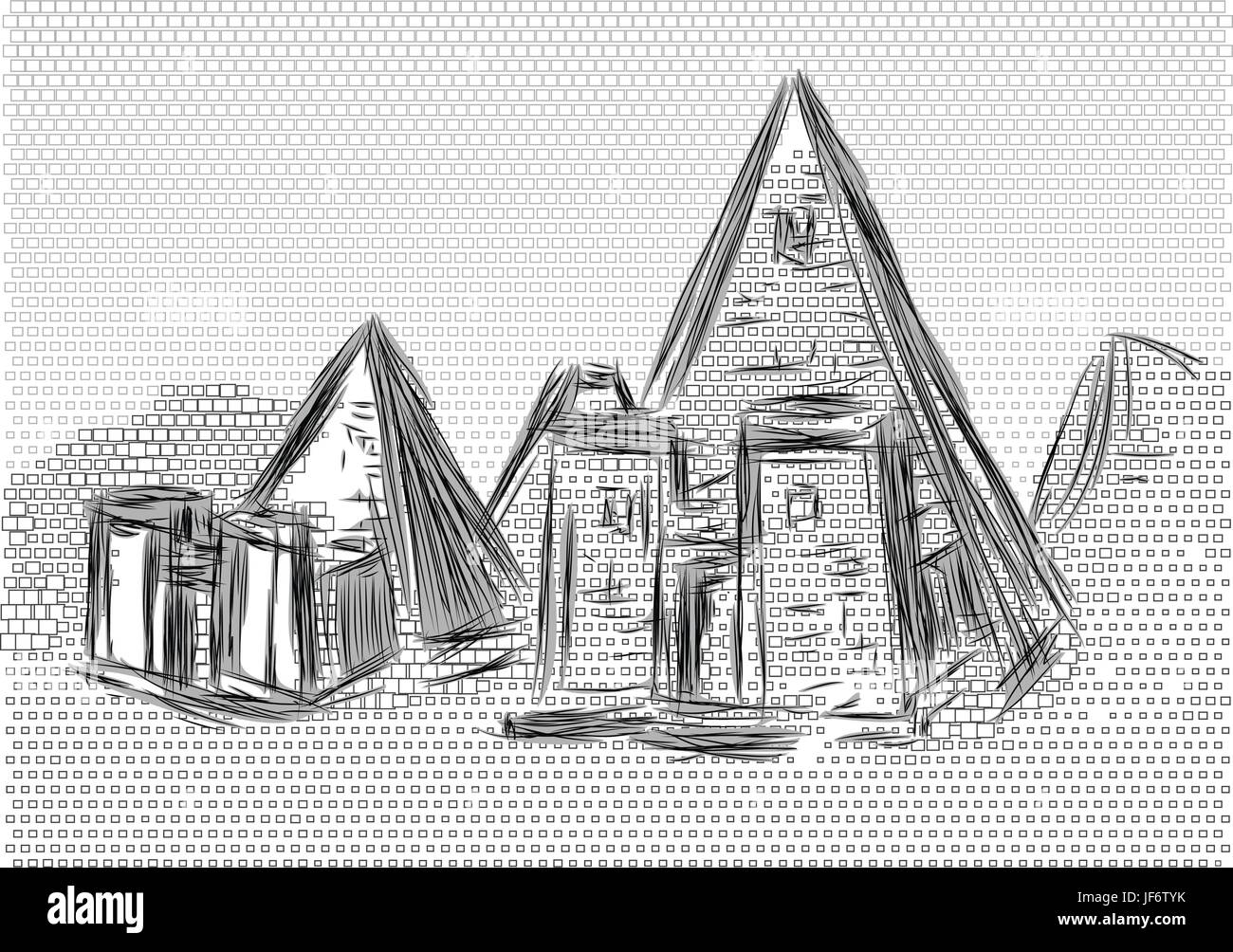 Pyramids meroe sudan Stock Vector Images - Alamy