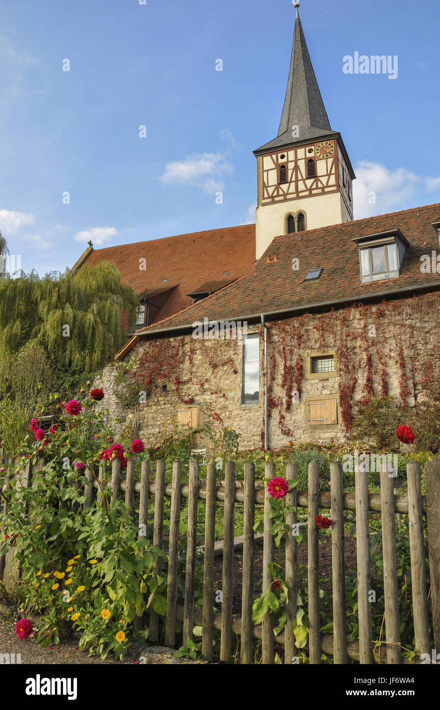 Church in Ingelfingen, Germany Stock Photo - Alamy