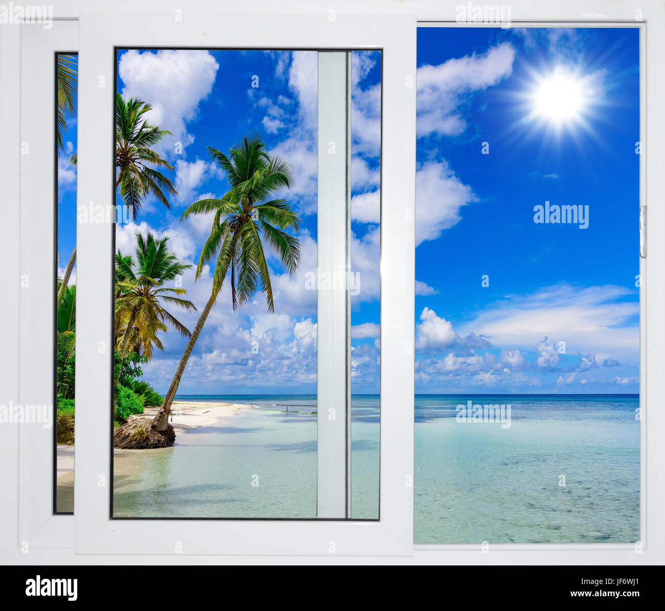 Ocean view window Stock Photo - Alamy