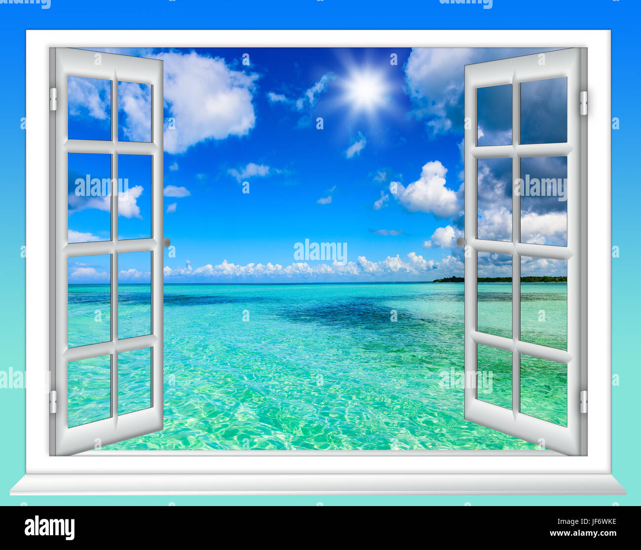 sea view window Stock Photo - Alamy