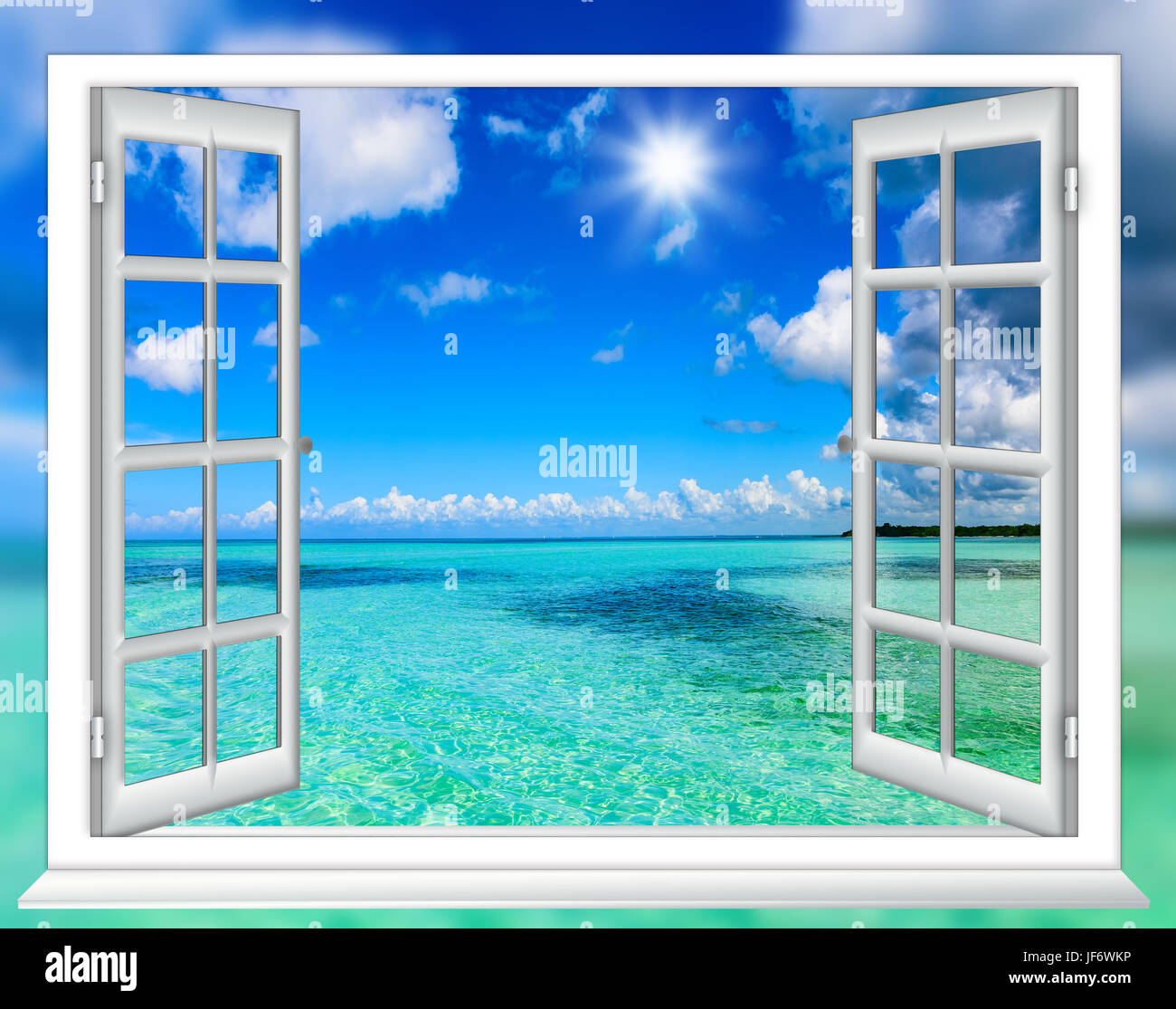 sea view window Stock Photo - Alamy
