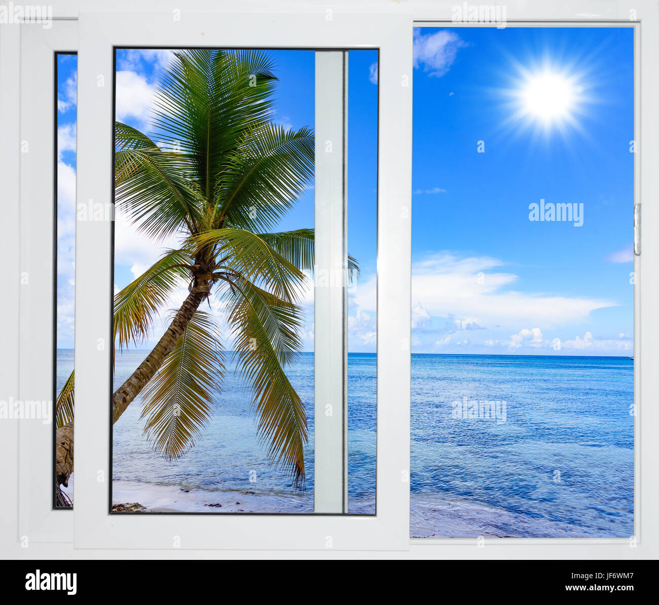 Ocean view window Stock Photo - Alamy
