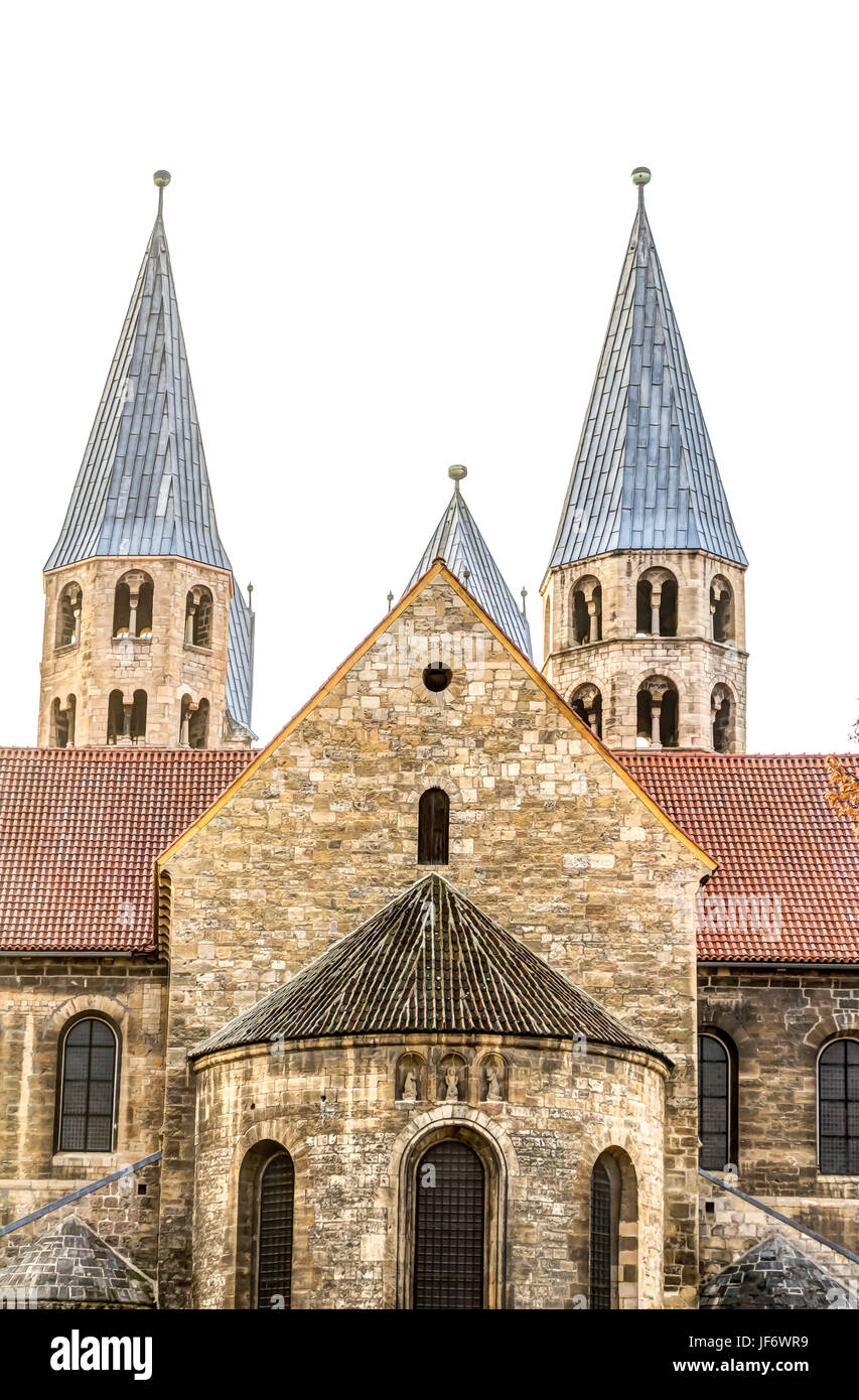 Church of our Lady in Halberstadt Stock Photo - Alamy