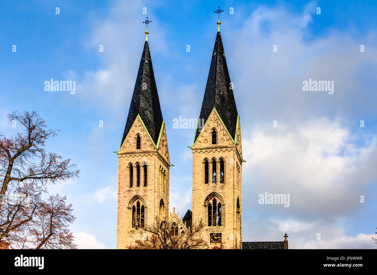 Church in Halberstadt Stock Photo - Alamy