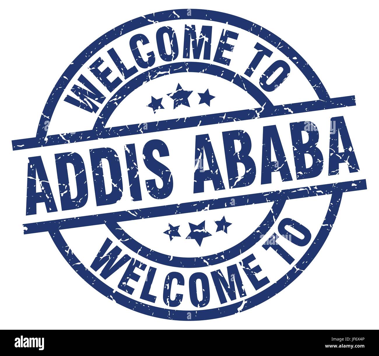 welcome to Addis Ababa blue stamp Stock Vector Image & Art - Alamy