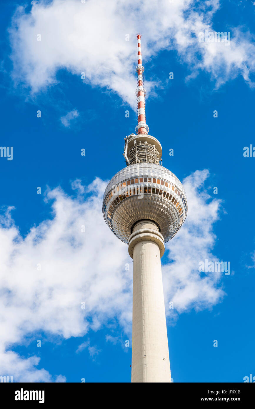 Telecommunications tower located in Alexanderplatz in Berlin, Germany ...