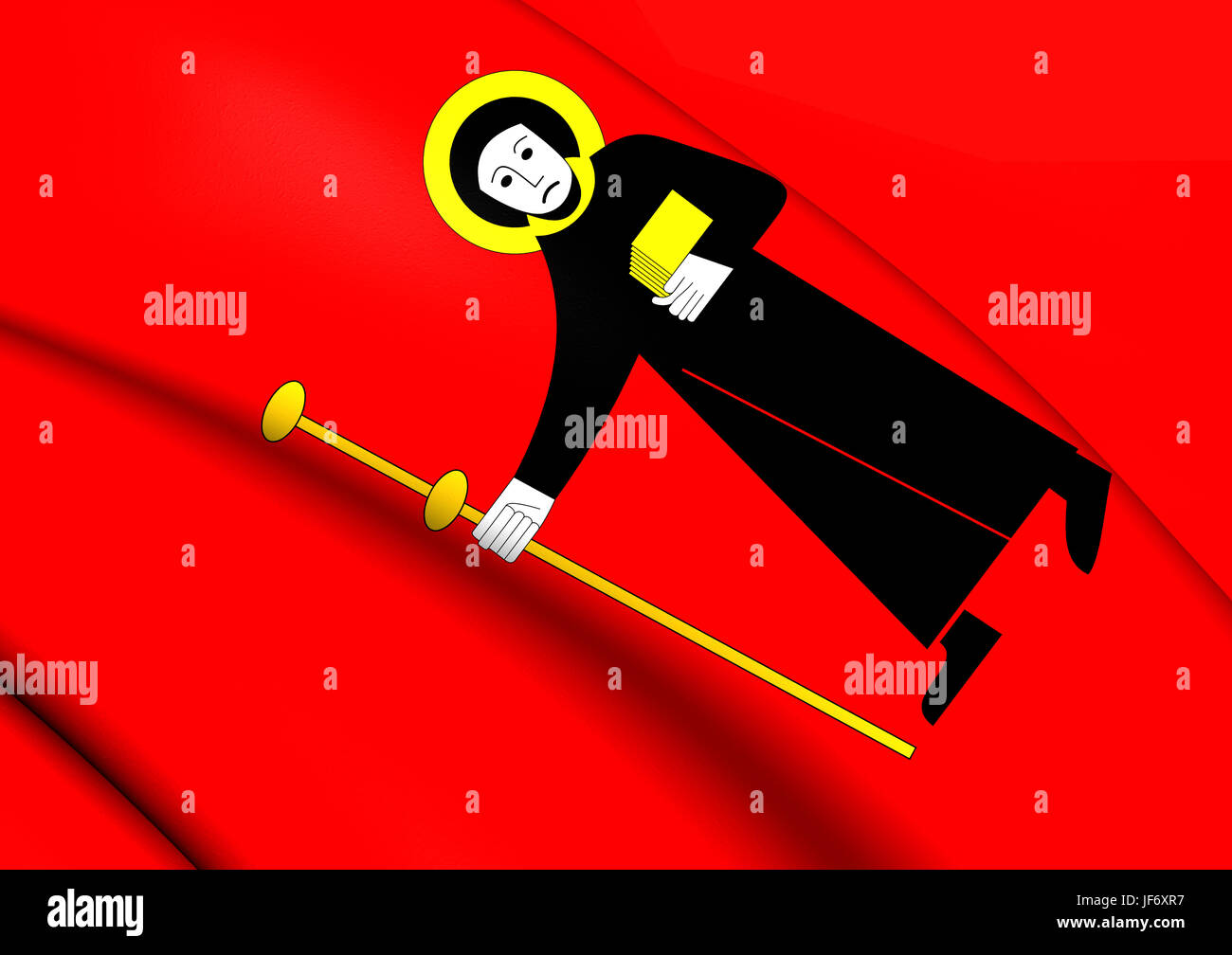 Flag of Glarus, Switzerland Stock Photo - Alamy