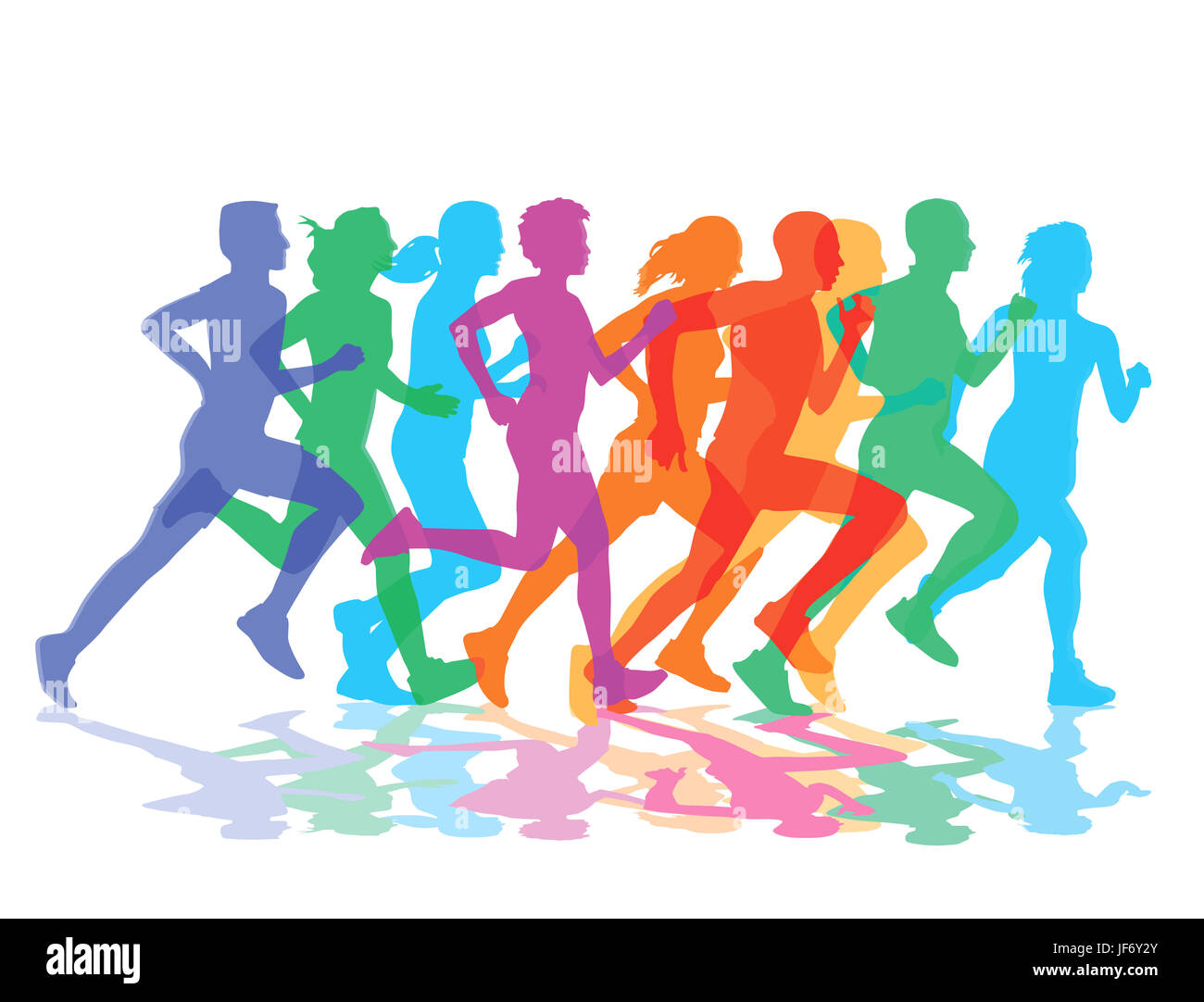 Group of runners hi-res stock photography and images - Alamy