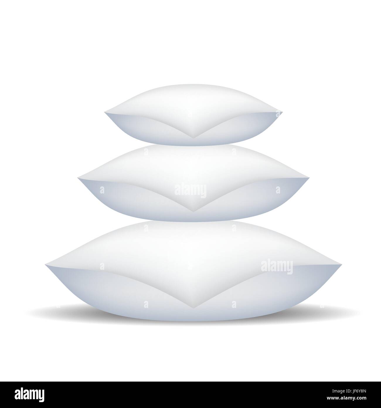 White Soft Pillows Stock Vector Image & Art - Alamy