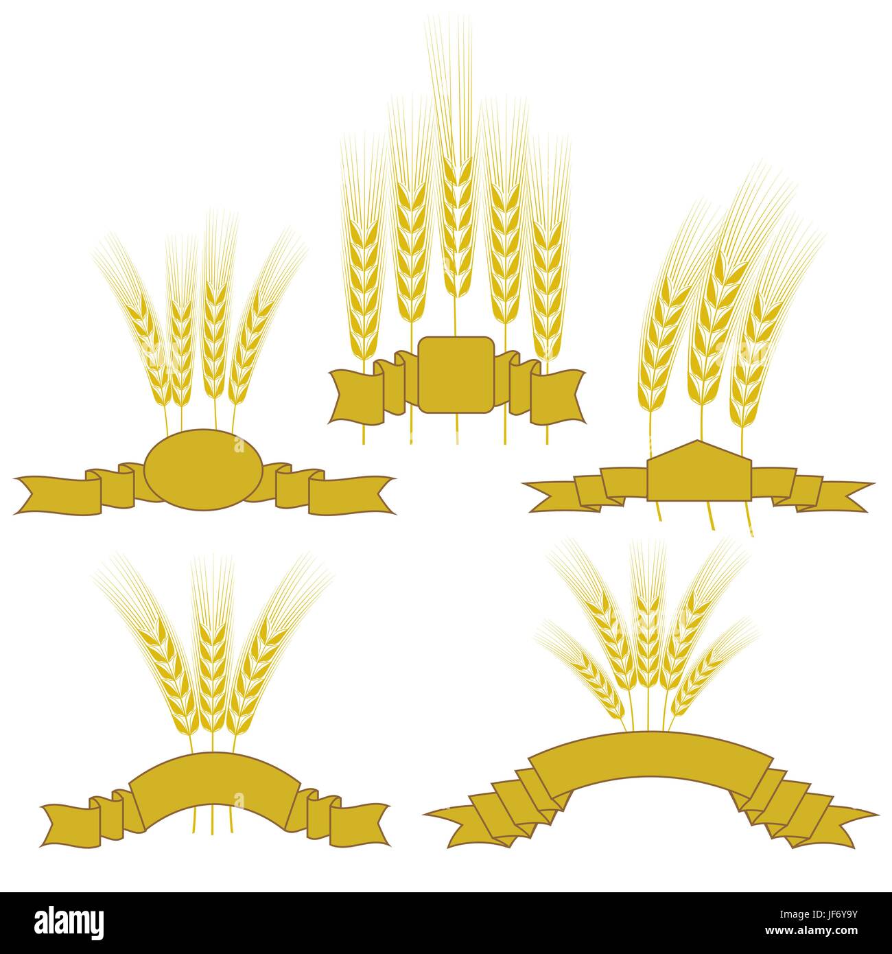 Vector wheats hi-res stock photography and images - Alamy