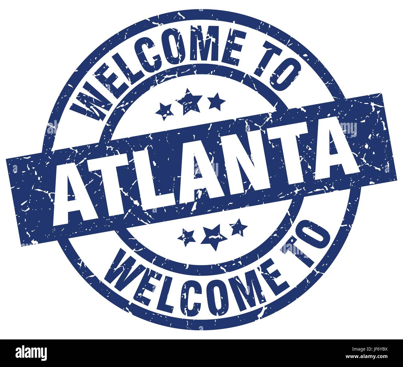 welcome to Atlanta blue stamp Stock Vector Image & Art - Alamy