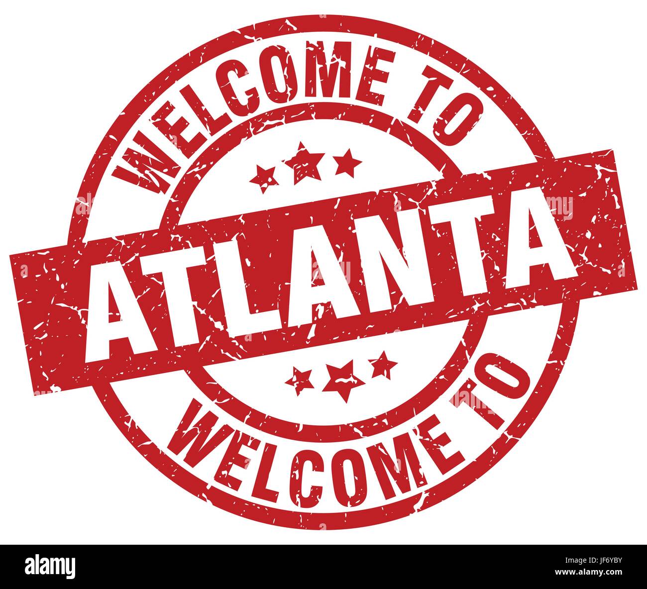 welcome to Atlanta red stamp Stock Vector Image & Art - Alamy