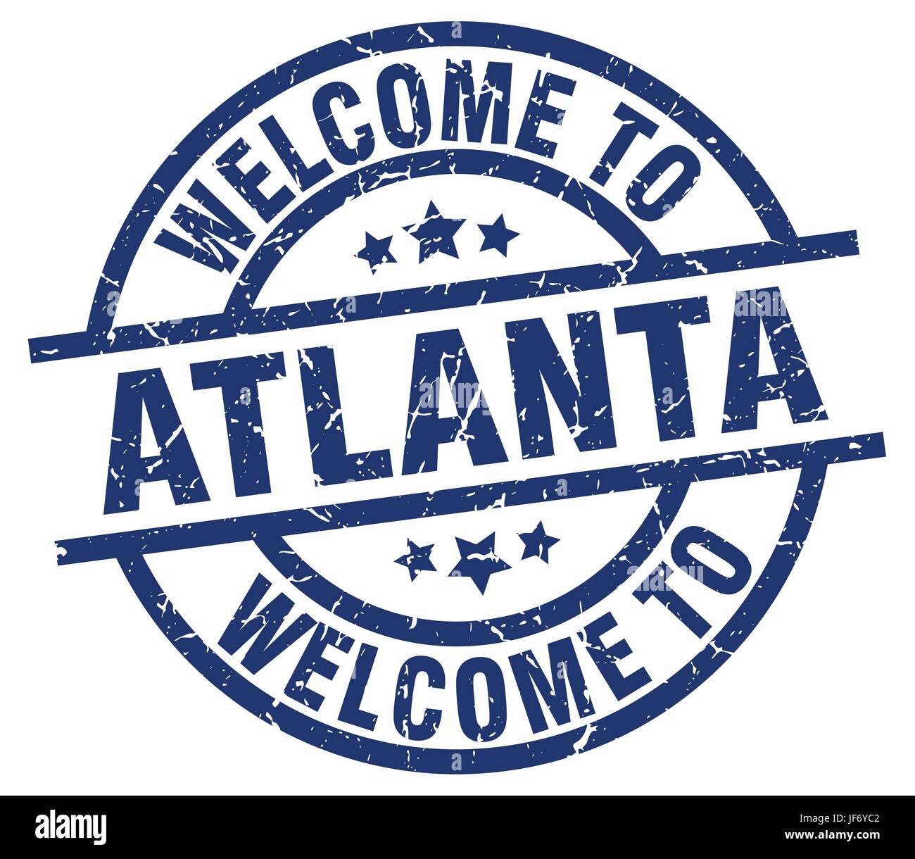 welcome to Atlanta blue stamp Stock Vector Image & Art - Alamy
