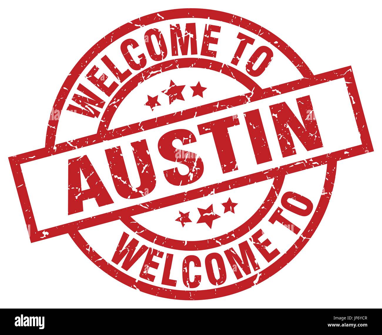 welcome to Austin red stamp Stock Vector Image & Art - Alamy