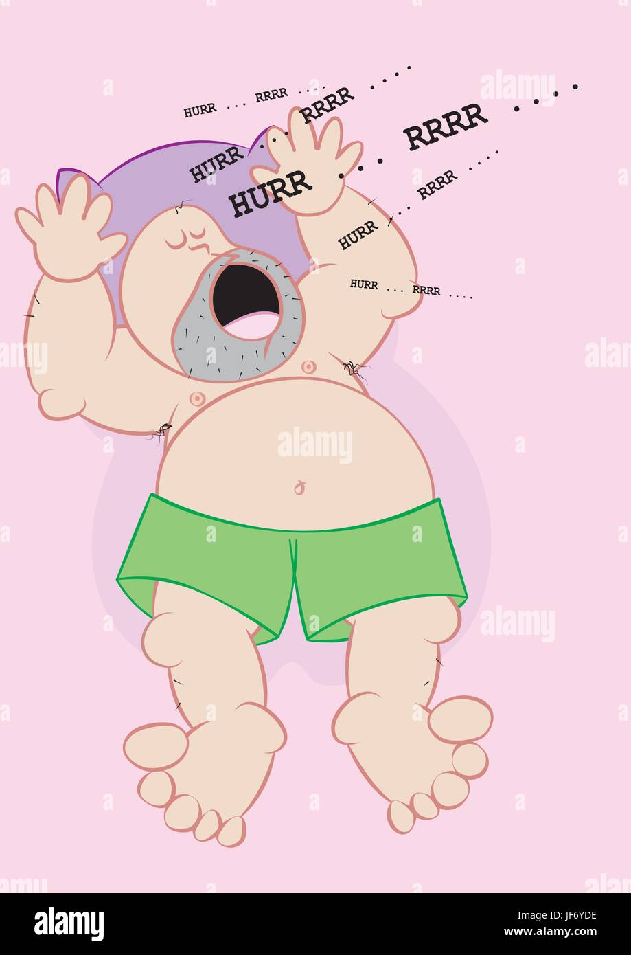 Snoring illustration hi-res stock photography and images - Alamy