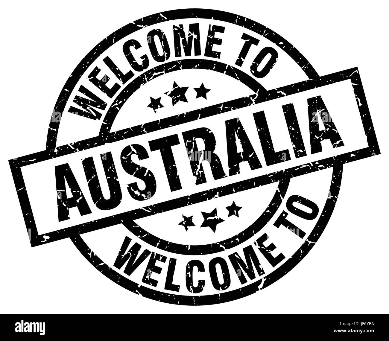 welcome to Australia black stamp Stock Vector Image & Art - Alamy