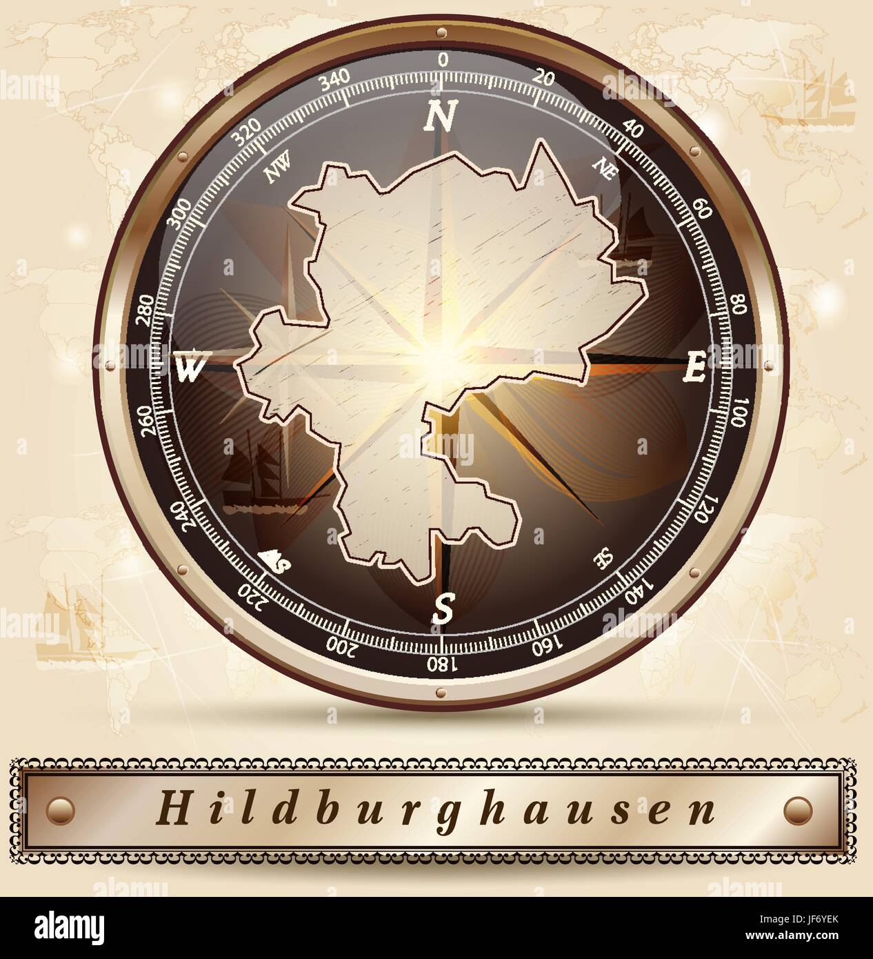 map of hildburghausen Stock Vector Image & Art - Alamy