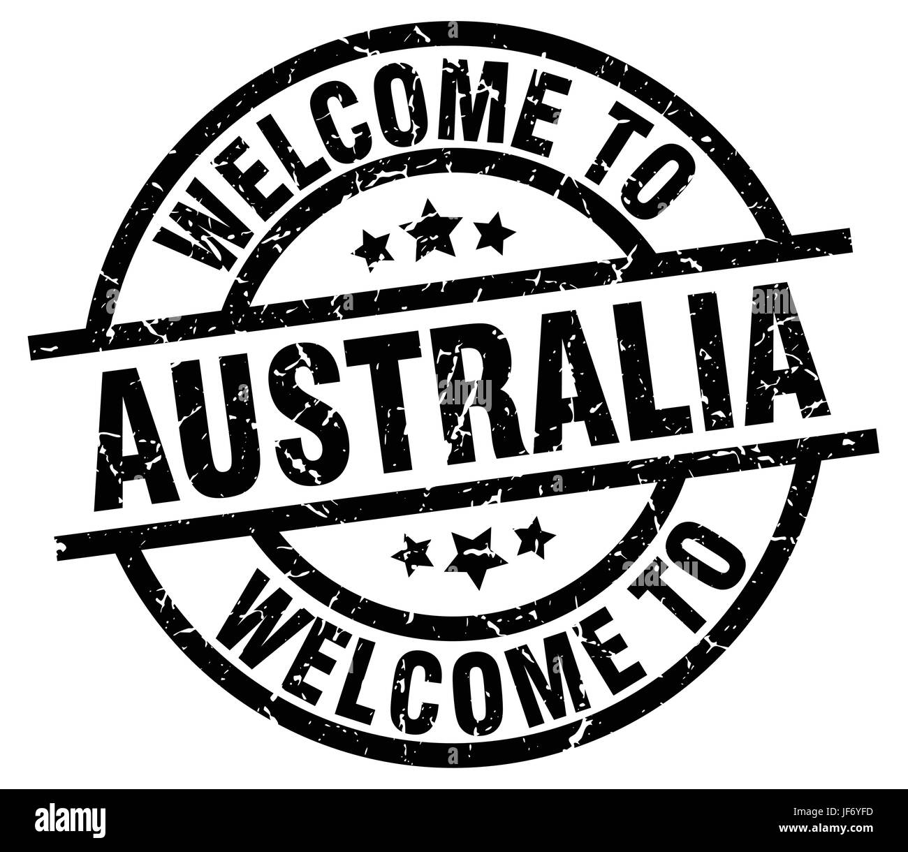welcome to Australia black stamp Stock Vector Image & Art - Alamy
