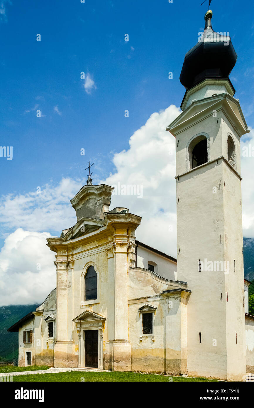 Italy Trentino Ala (TN): Sanctuary of San Valentino: facade Stock Photo ...