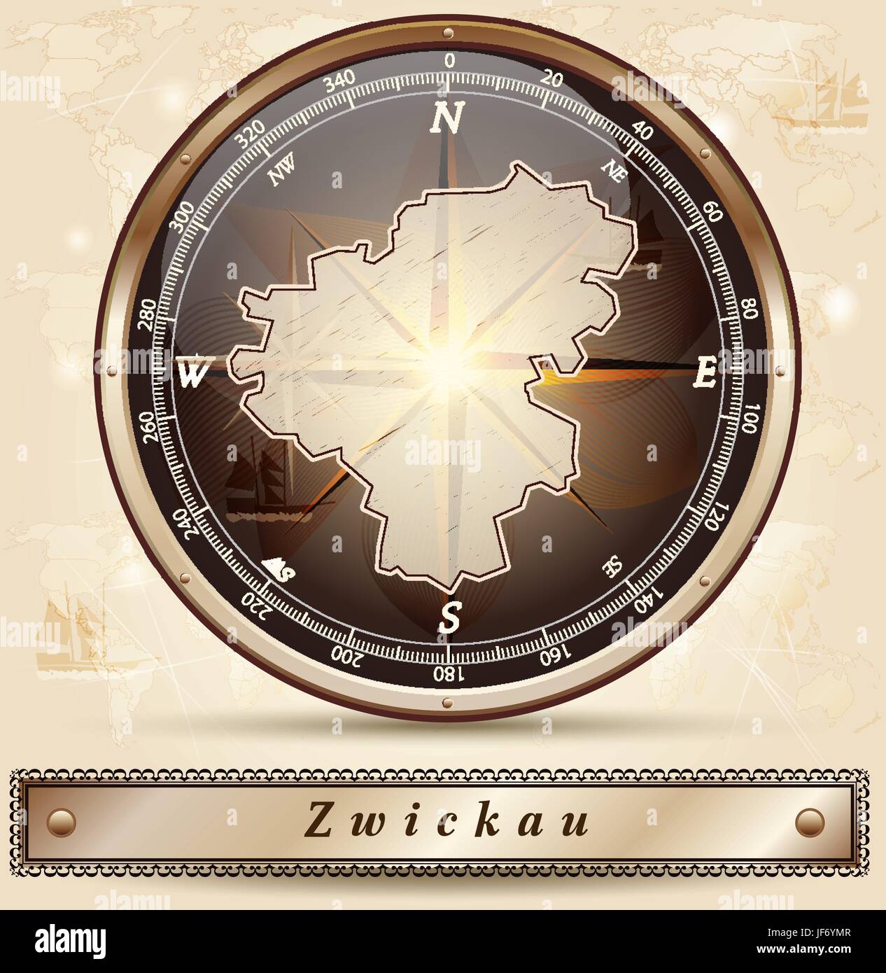 map of zwickau Stock Vector Image & Art - Alamy