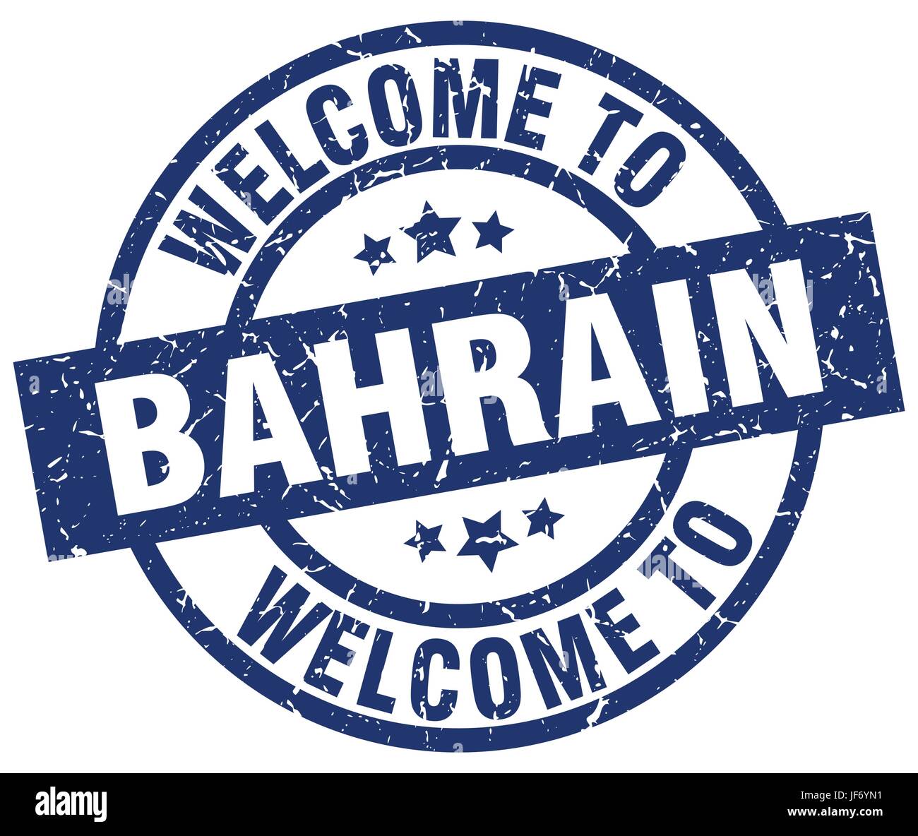 Welcome bahrain stamp hi-res stock photography and images - Alamy