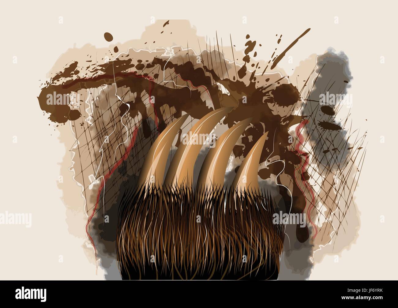 claws on abstract background Stock Vector Image & Art - Alamy