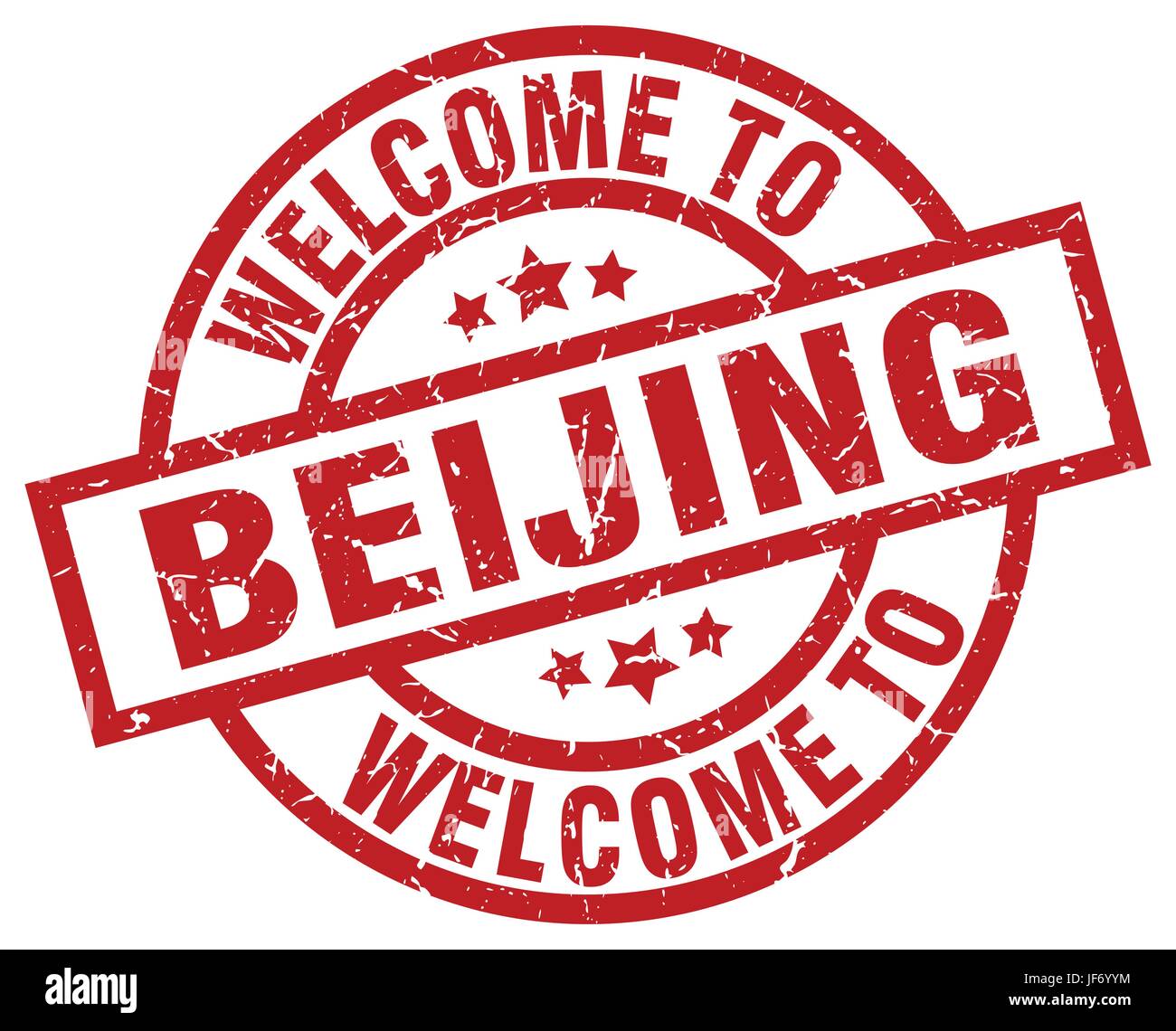 welcome to Beijing red stamp Stock Vector Image & Art - Alamy