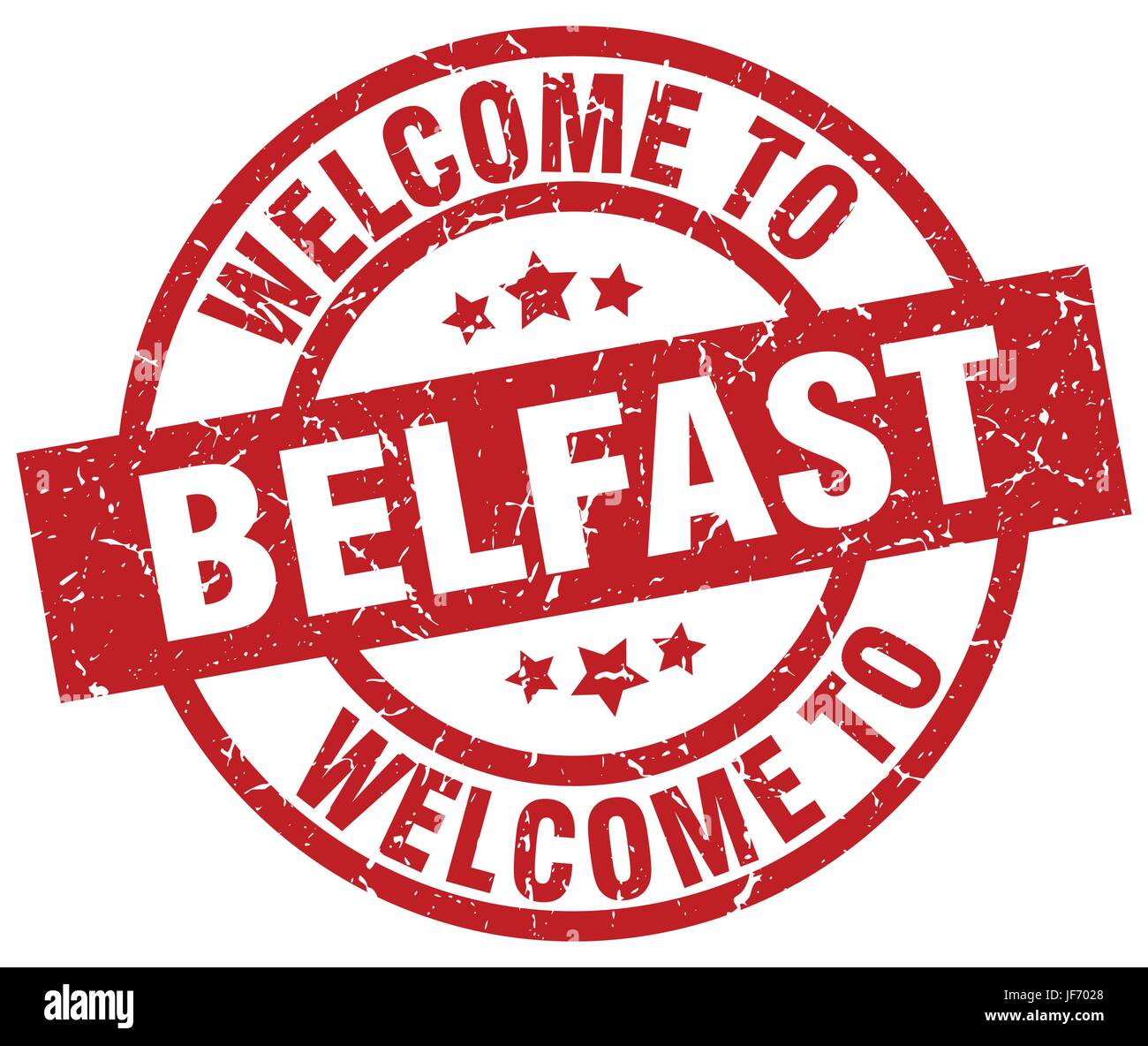 welcome to Belfast red stamp Stock Vector Image & Art - Alamy