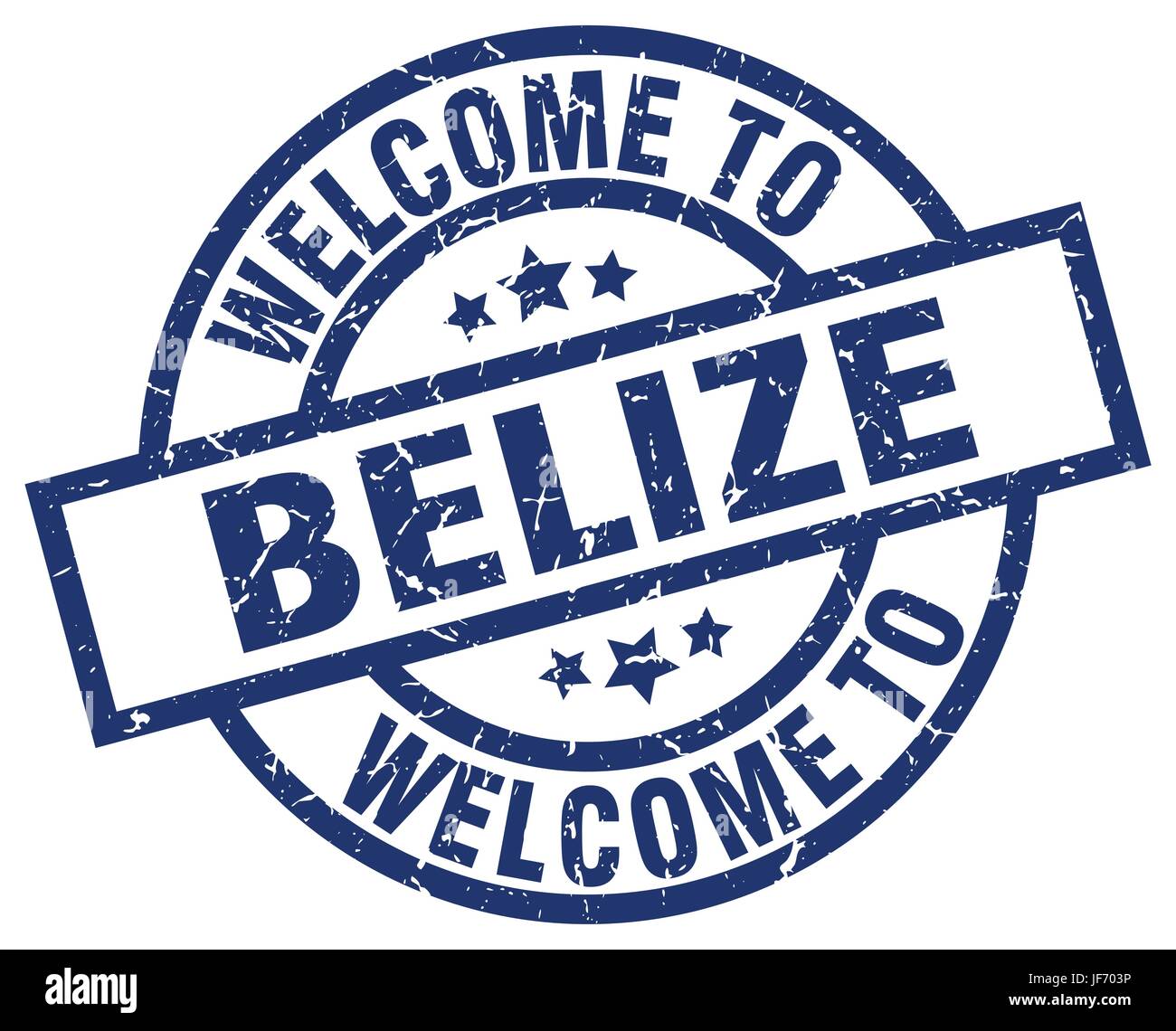 welcome to Belize blue stamp Stock Vector Image & Art - Alamy
