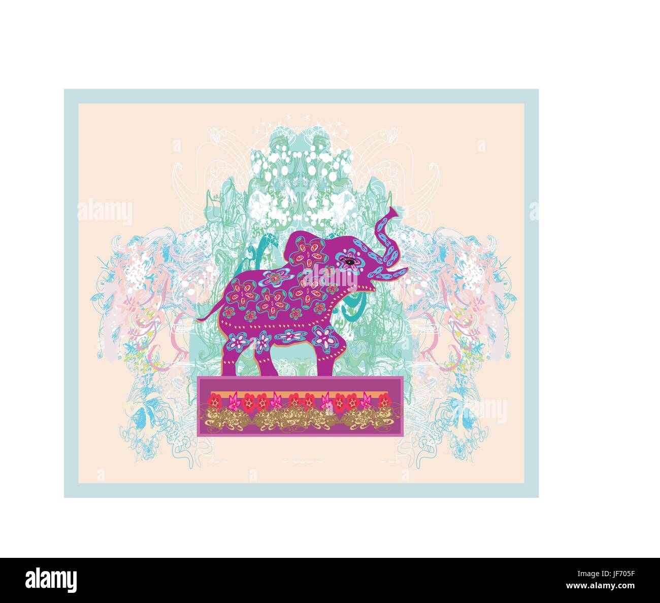 Beautiful unique vintage holiday Stock Vector Images - Alamy