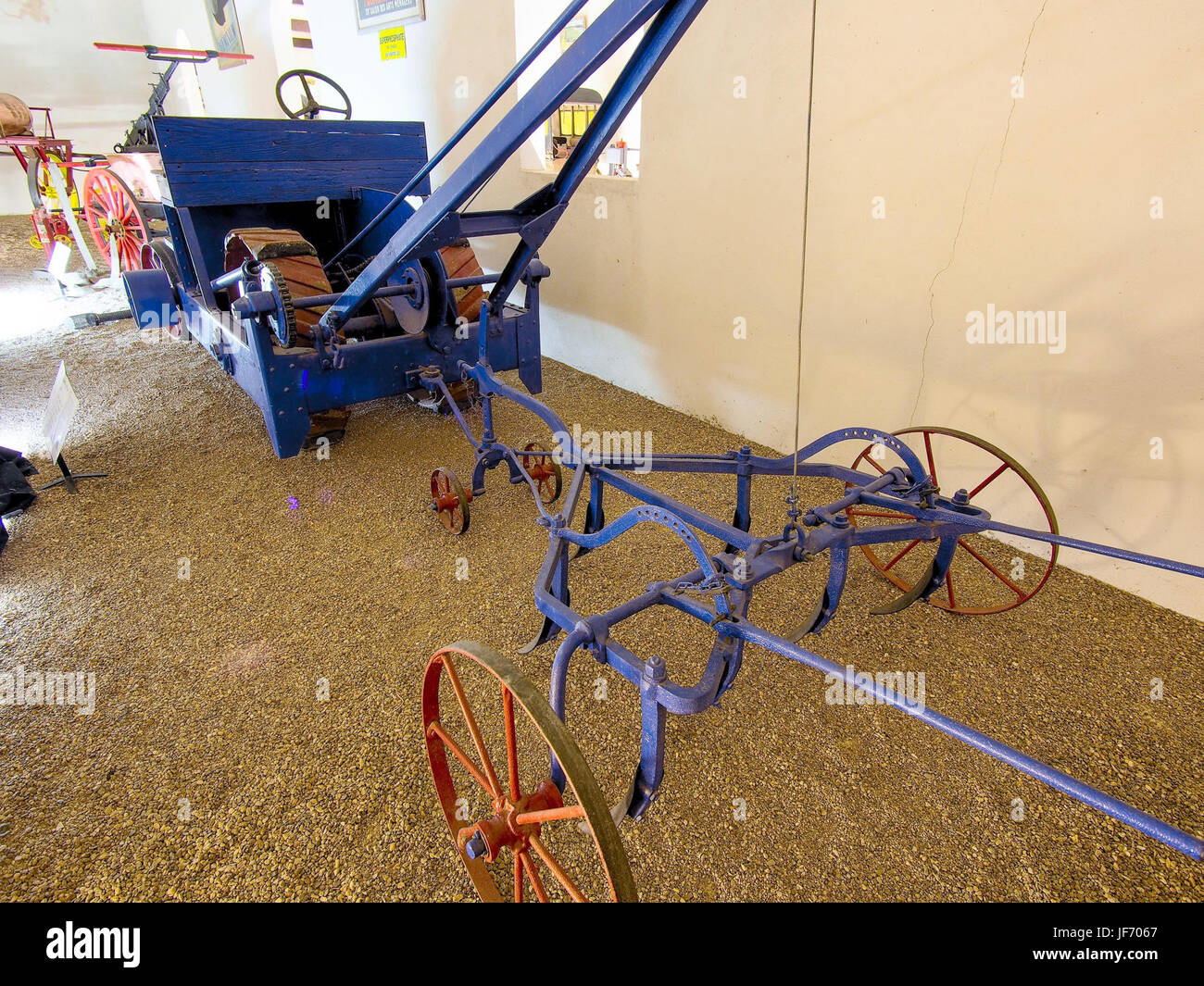 The 1920 Tourand-Latil 40ch tractor, displayed at the Musée Maurice ...