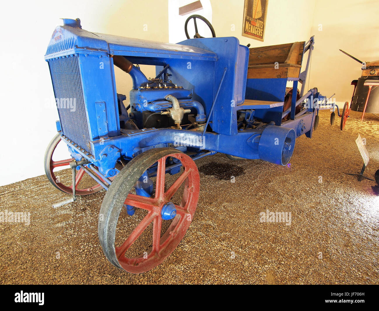 The 1920 Tourand-Latil 40ch tractor, preserved at the Musée Maurice ...