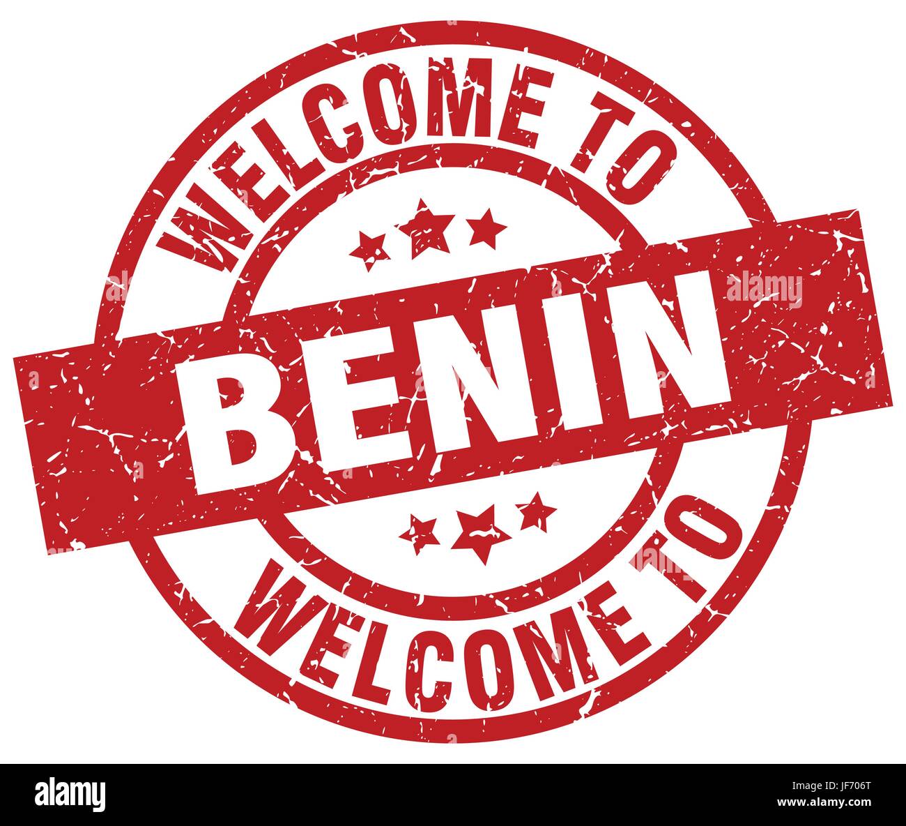 welcome to Benin red stamp Stock Vector Image & Art - Alamy