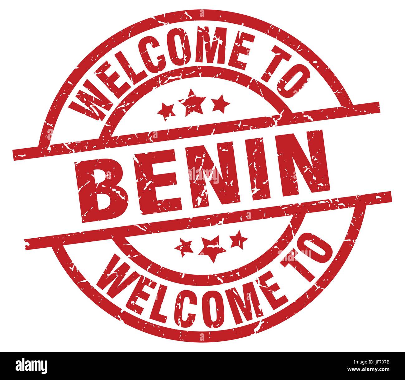 welcome to Benin red stamp Stock Vector Image & Art - Alamy
