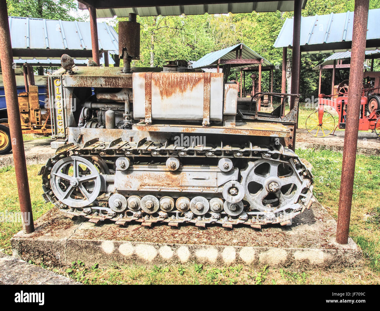 The 1950 Cletrac 30, a crawler tractor used for agricultural and ...