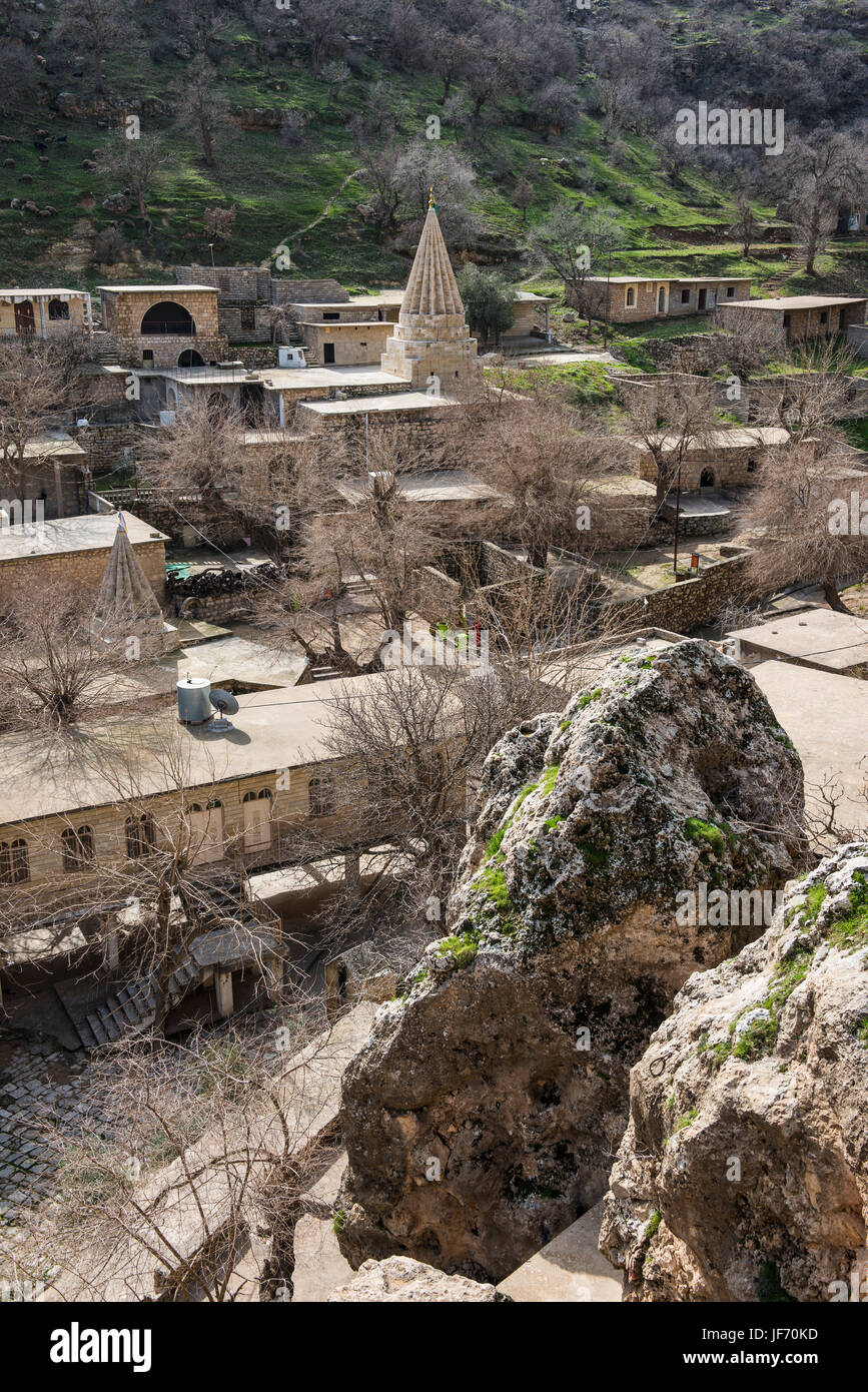 Lalish capital of the Kurdish sect of the Yazidis in Iraq Kurdistan ...