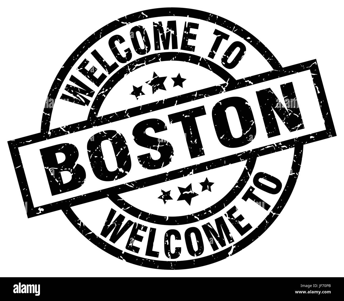welcome to Boston black stamp Stock Vector Image & Art - Alamy